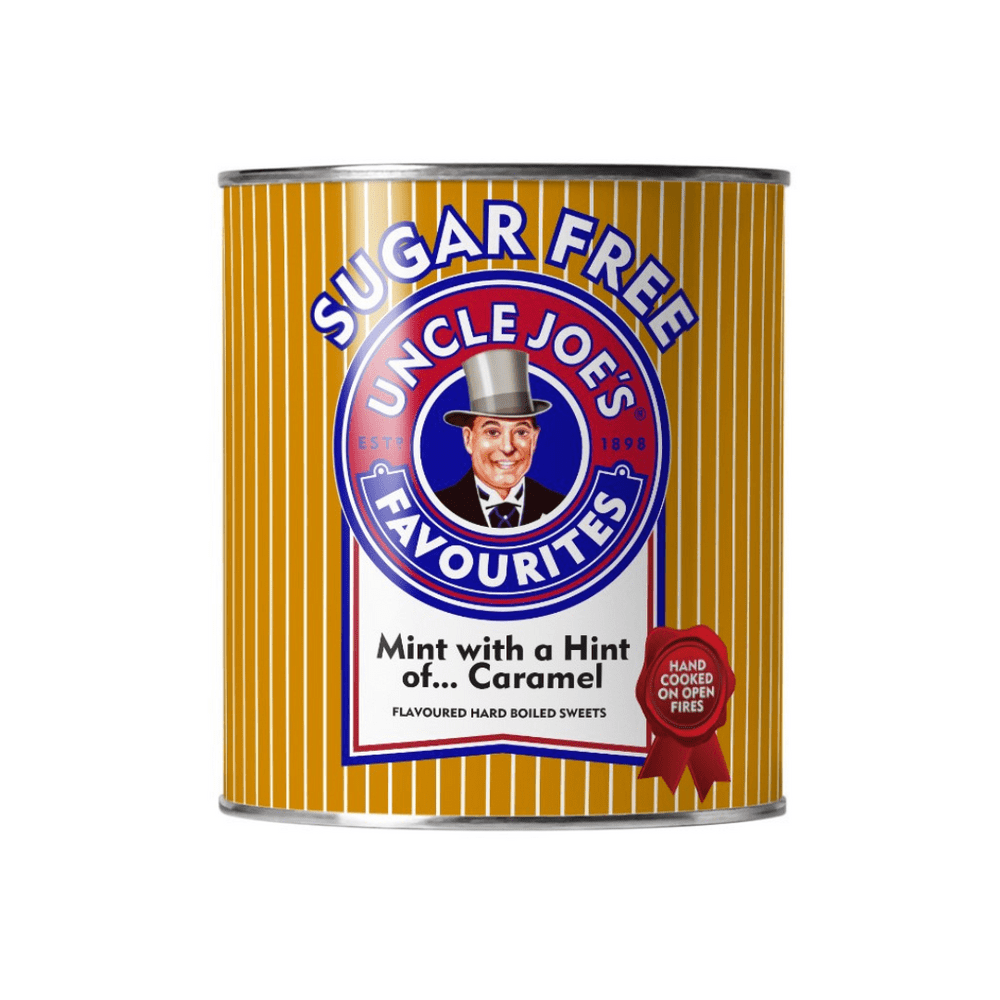 Uncle Joes Mint With a Hint Of Caramel Sugar Free Tin