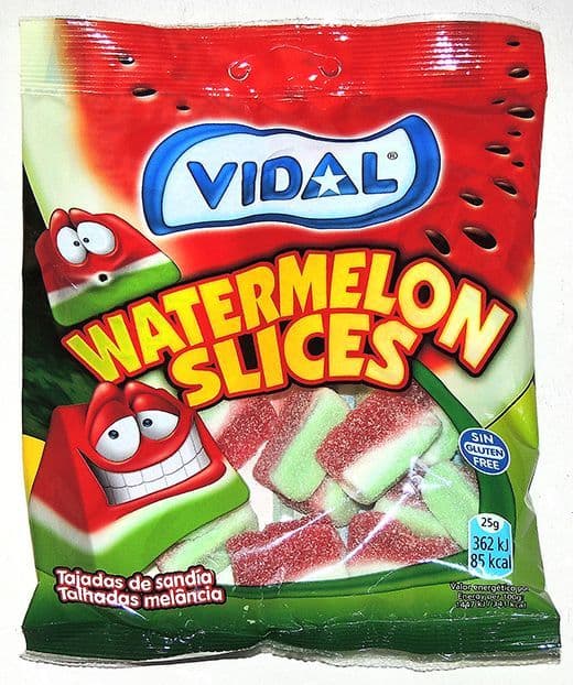 VID04 VIDAL WATERMELON SLICES PRE-PACK BAGS 14 x 100g