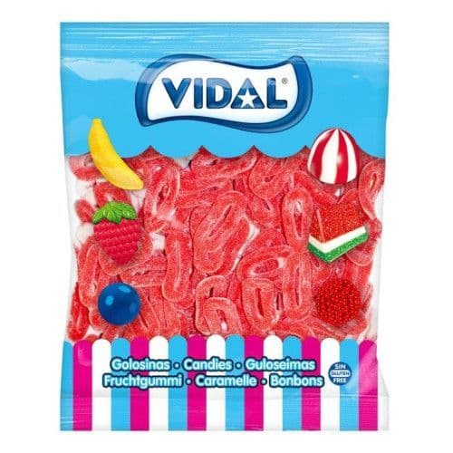 VIDAL FIZZY STRAWBERRY & CREAM RINGS 1 5KG