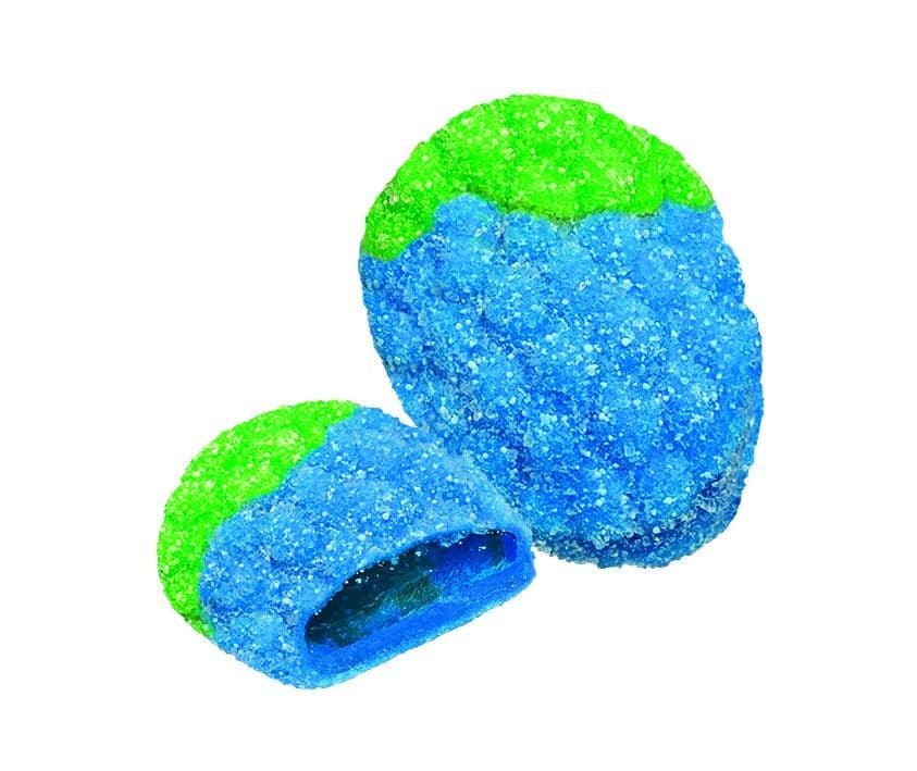 VIDAL JELLY FILLED BLUE RASPBERRIES TUB 75 COUNT