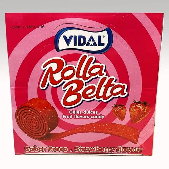 VIDAL STRAWBERRY ROLLA BELTA x24