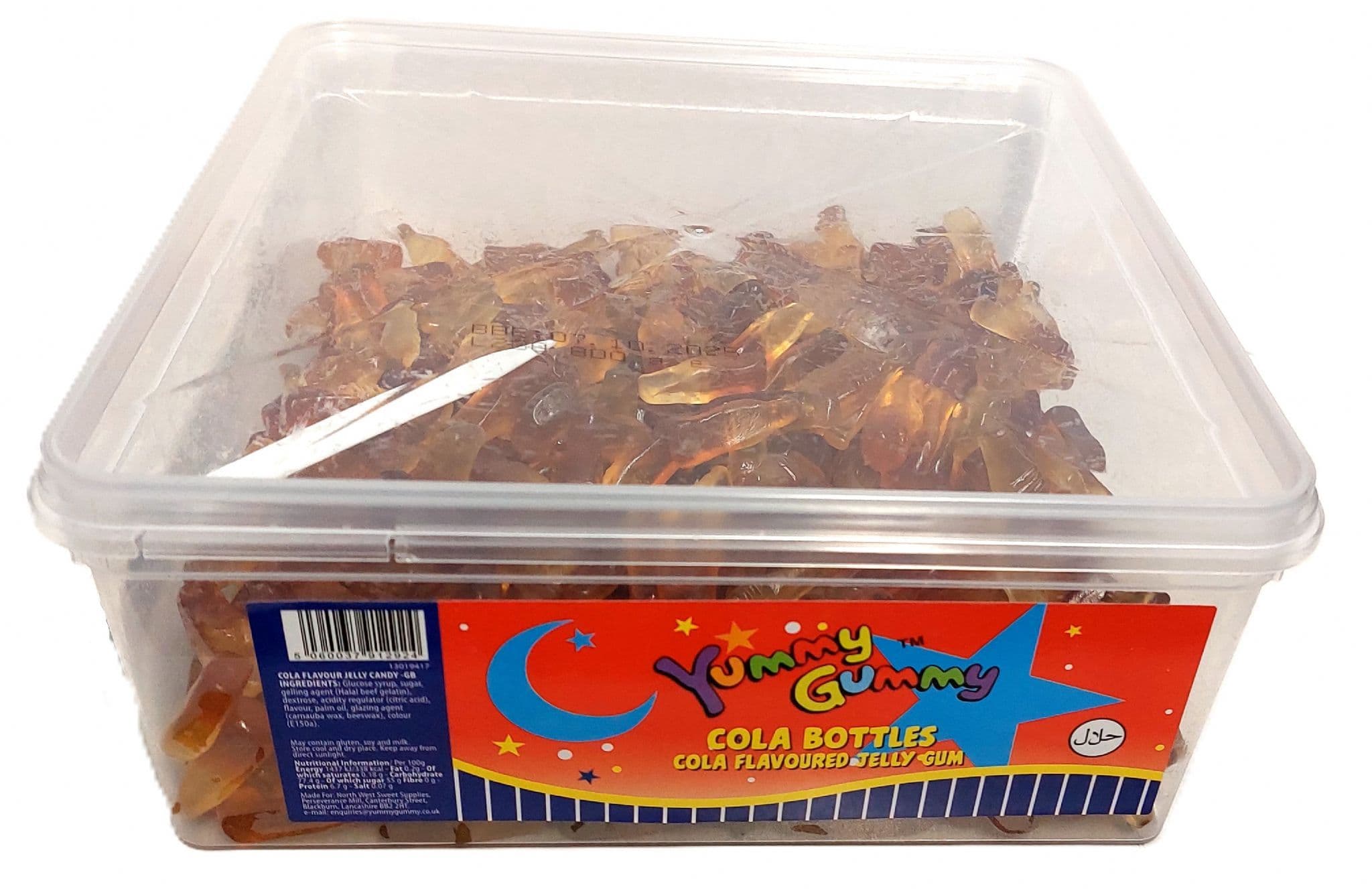 YUMMY GUMMY COLA BOTTLES TUB
