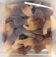 YUMMY GUMMY GIANT FIZZY COLA BOTTLES TUB only 3 left