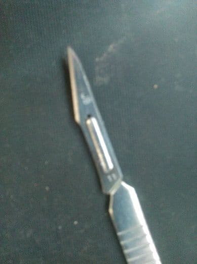 Scalpel with 10 blades No 4 metal handle professional model building ...