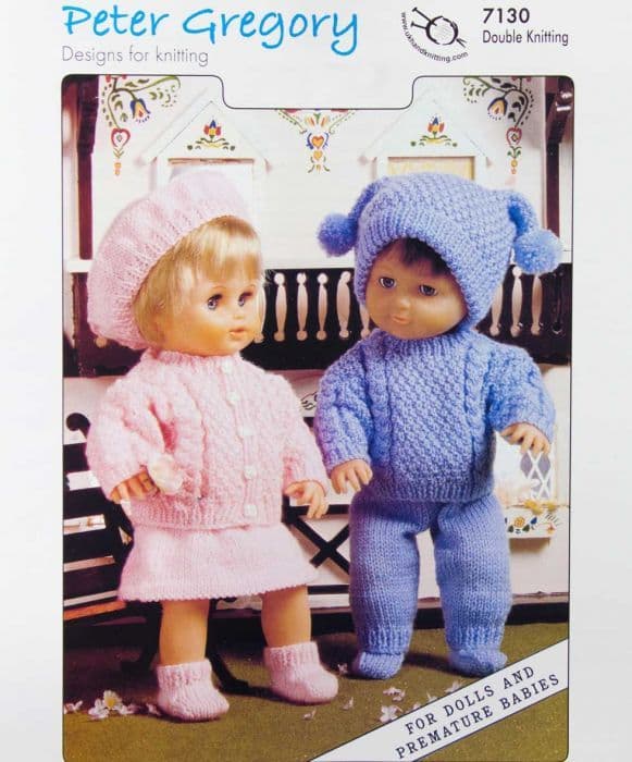 Peter Gregory Double Knitting Pattern 7130 - Pk 3