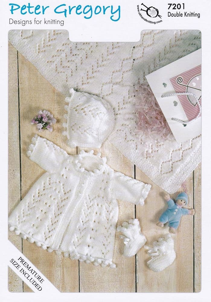 Peter Gregory Double Knitting Pattern 7201 - Pk 3