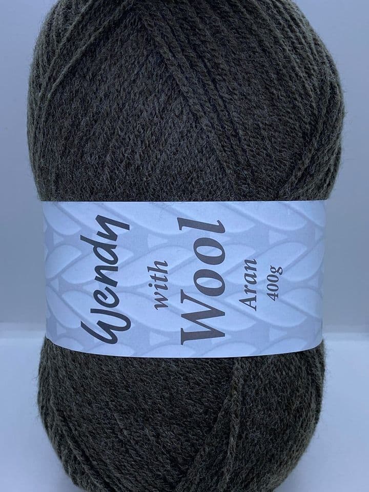 Wendy With Wool Aran 400g - 5506 Peat 3 x 400g