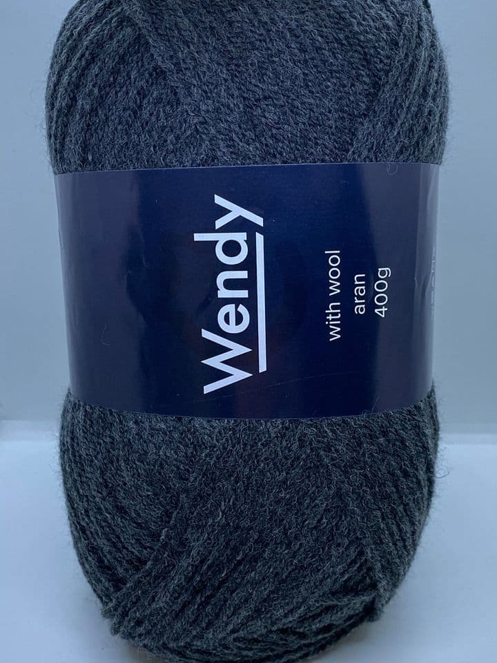 Wendy With Wool Aran 400g - 5521 Graphite 3 x 400g