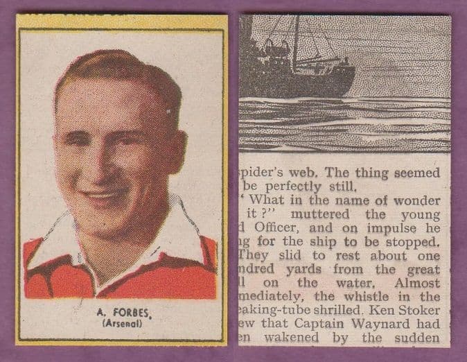 Arsenal Alex Forbes Scotland 1954