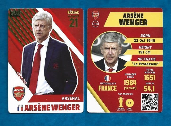 Arsenal Arsene Wenger 142 K18