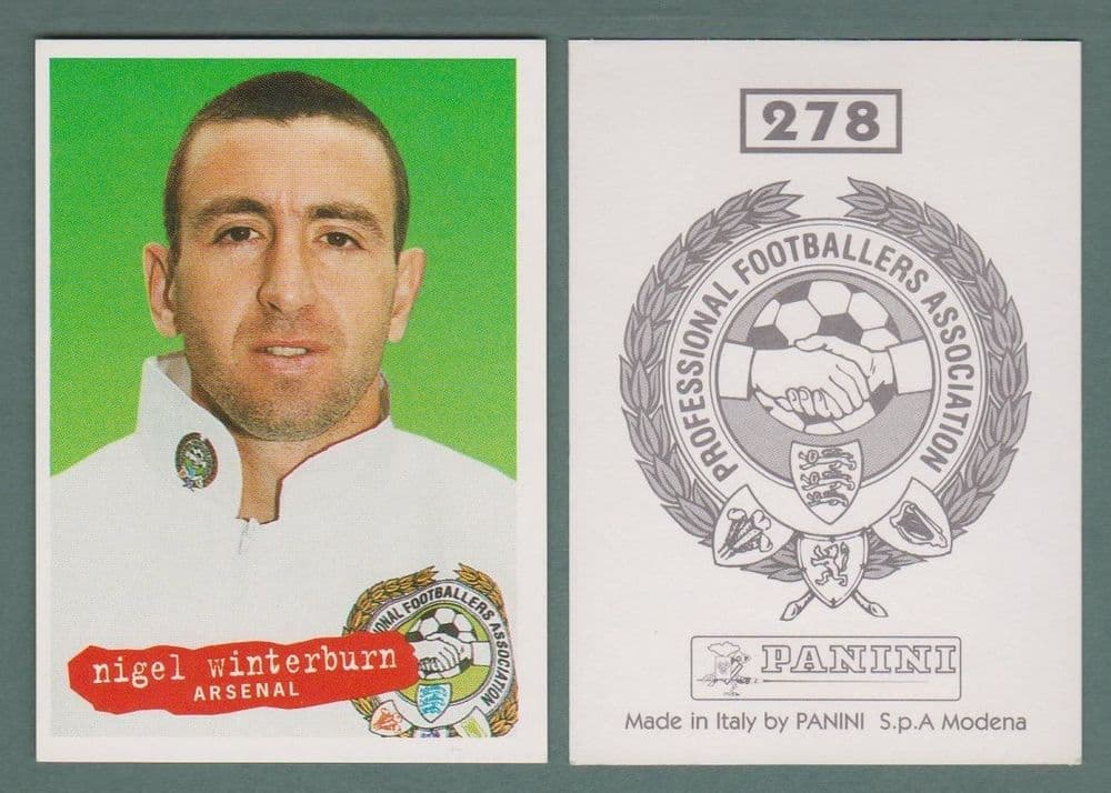Arsenal Nigel Winterburn 278 Arsenal Nigel Winterburn 278