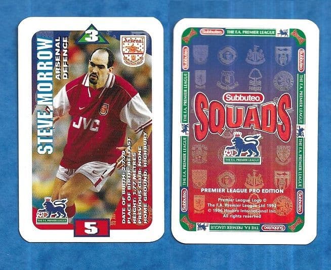 Arsenal Steve Morrow S97 AS