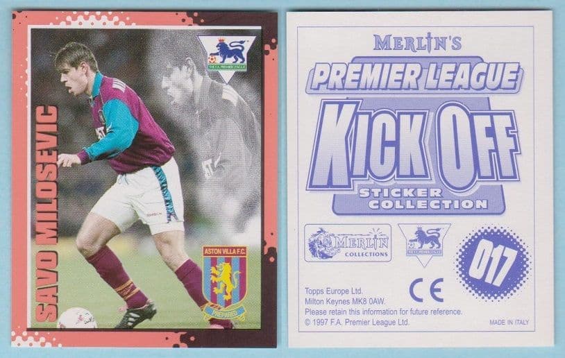 Aston Villa Savo Milosevic Serbia CE