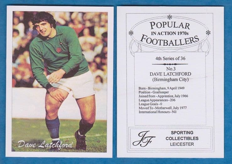 Birmingham City Dave Latchford 3 4