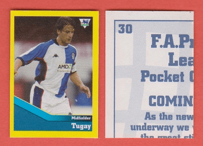 Blackburn Rovers Tugay ERROR STICKER Matt Jansen 30 UTL