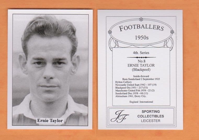 Blackpool Ernie Taylor 8 4