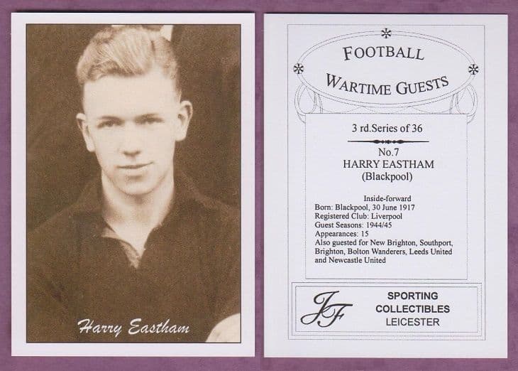 Blackpool Harry Eastham Liverpool 7 3