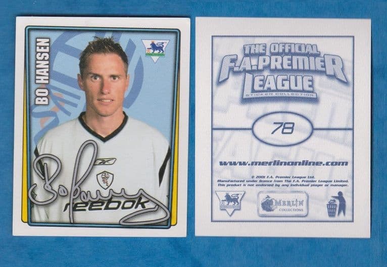 Bolton Wanderers Bo Hansen Denmark 78