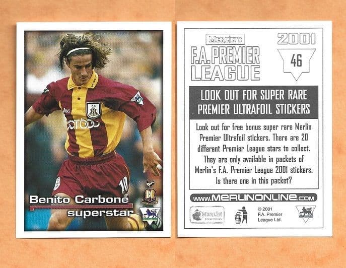 Bradford City Benito Carbone 46