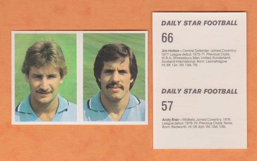 Coventry City Andy Blair Jim Holton Scotland