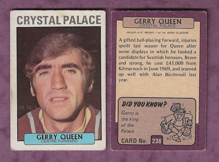 Crystal Palace Gerry Queen 238