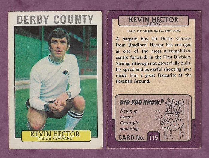 Derby County Kevin Hector 115