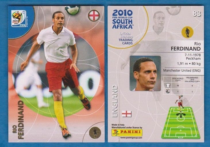 England Rio Ferdinand Manchester United