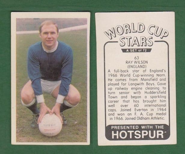 Everton Ray Wilson England 63