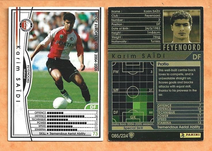 Feyenoord Karim Saidi 85 E