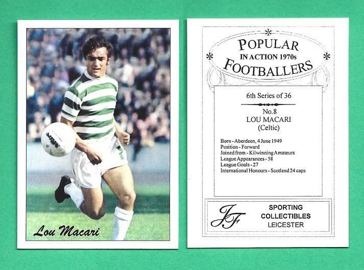 Glasgow Celtic Lou Macari 8 6