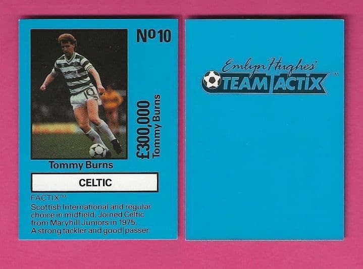 Glasgow Celtic Peter Burns 10 EHTT