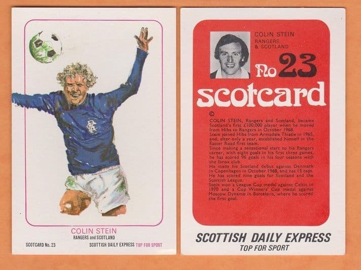 Glasgow Rangers Colin Stein Scotland SC23
