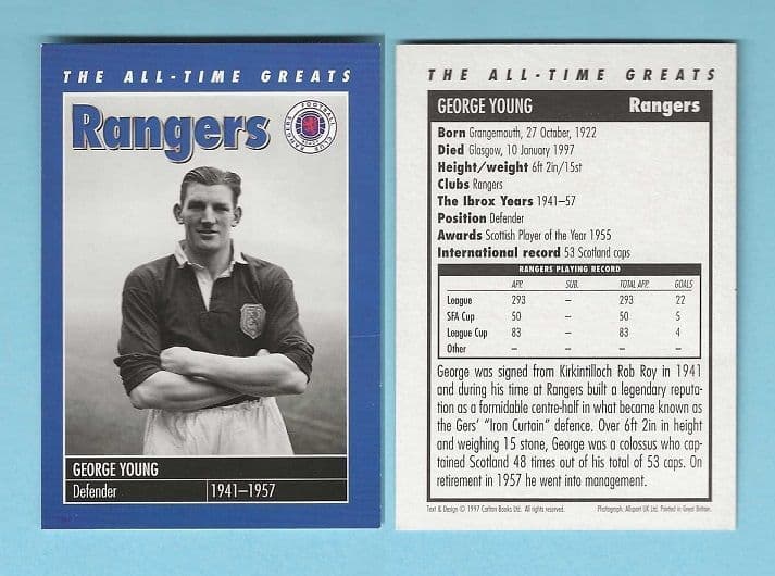 Glasgow Rangers George Young CBGR