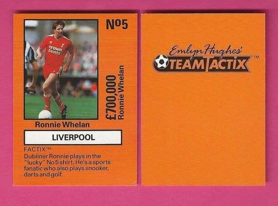 Liverpool Ronnie Whelan 5 EHTT
