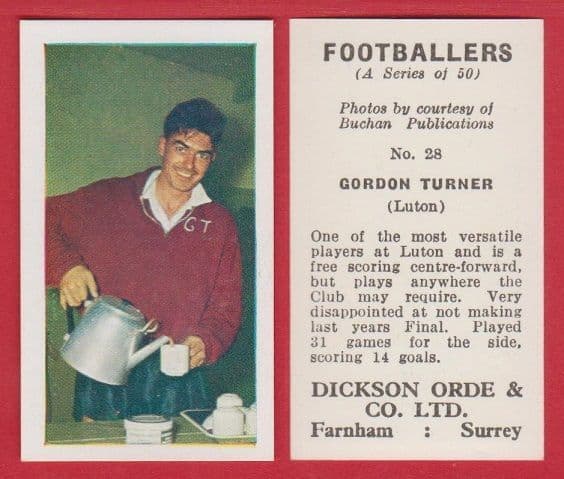 Luton Town Gordon Turner 28