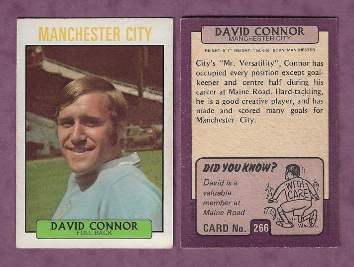 Manchester City David Connor 266