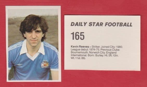 Manchester City Kevin Reeves England