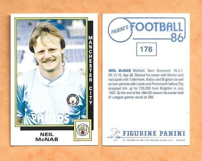 Manchester City Neil McNab 176