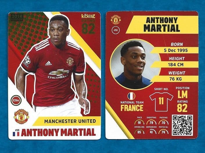 Martial Manchester United Card 2021 23 Manchester United UCL & FA CUP