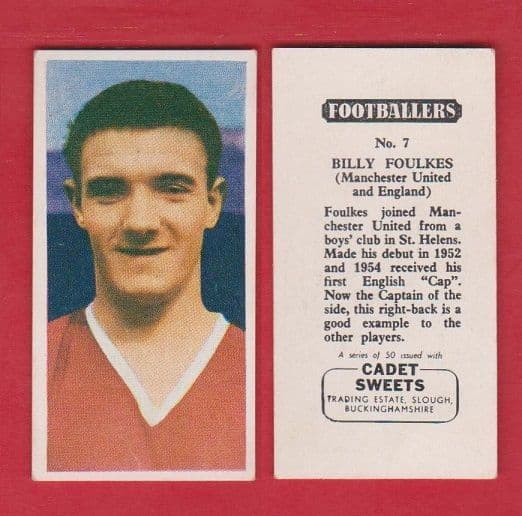Manchester United Bill Foulkes 7 CS59