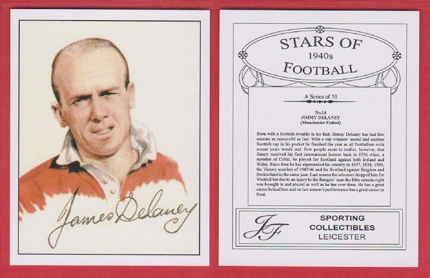 Manchester United Jimmy Delaney 14 S