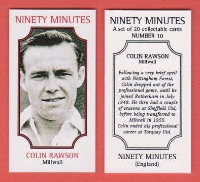 Millwall Colin Rawson 10 NM1