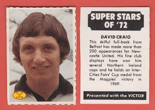 Newcastle United David Craig Northern Ireland v