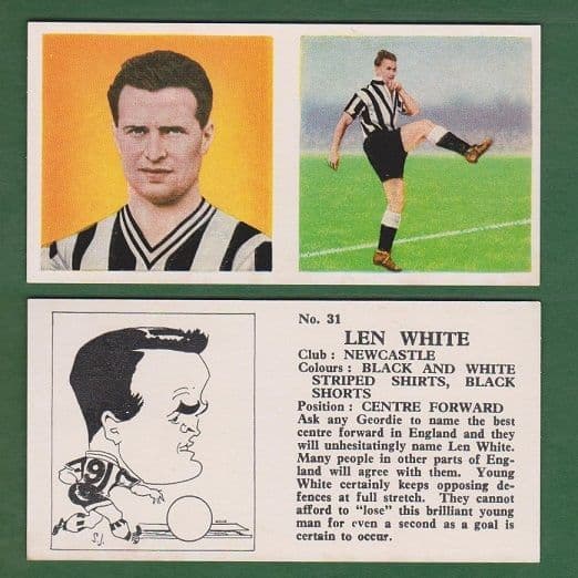 Newcastle United Len White 31