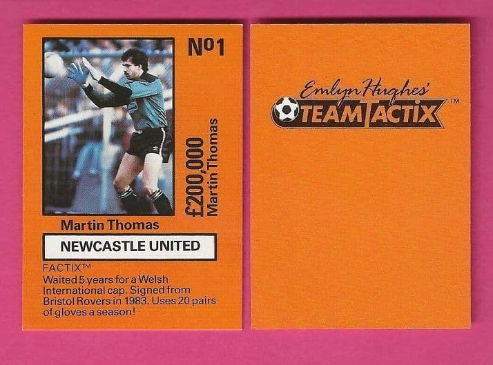 Newcastle United Martin Thomas 1 EHTT