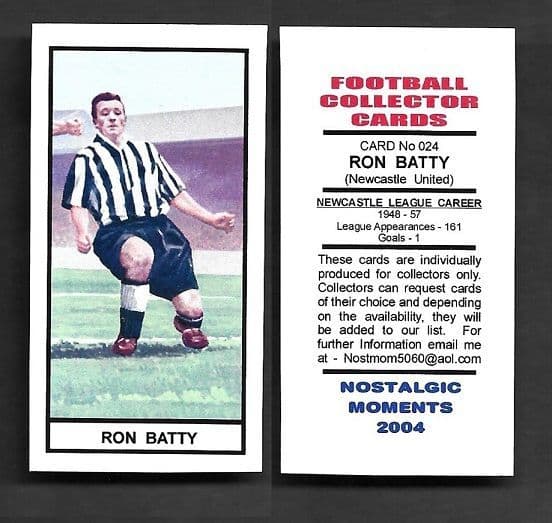 Newcastle United Ron Batty 24