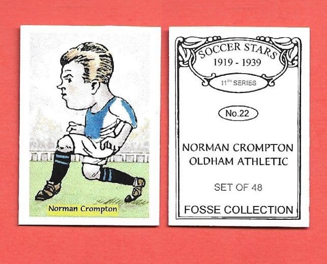 Oldham Athletic Norman Crompton 22 FC11