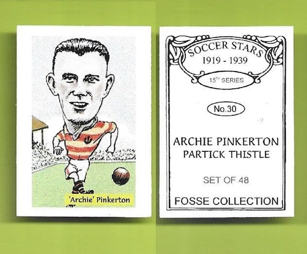 Partick Thistle Archie Pinkerton 30 FC15