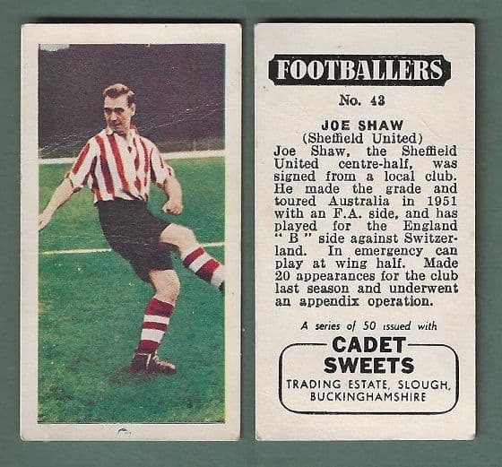 Sheffield United Joe Shaw 43 C57