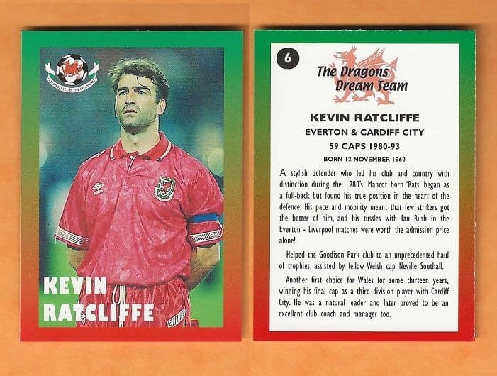 Wales Kevin Ratcliffe 6 FAW